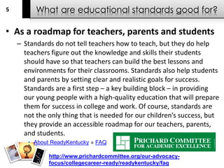 What are Educational Standards . . . and what do they have to do with ...