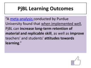 student engagement and success through collaborative PjBL | PPTX