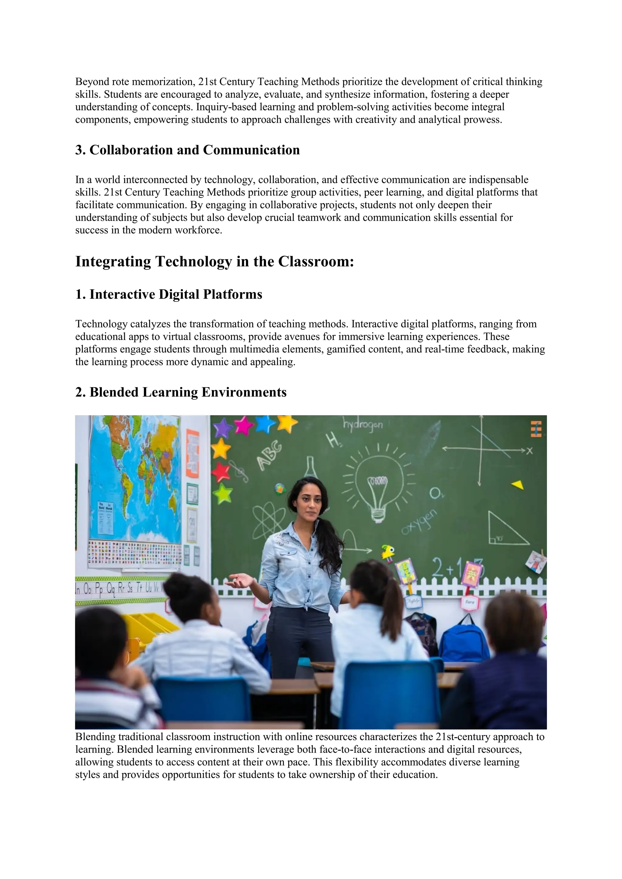 21st Century Teaching Methods Transforming Education | PDF