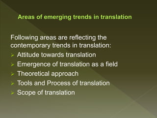 21st century trends in translation (SIDRA HAROON) | PPT