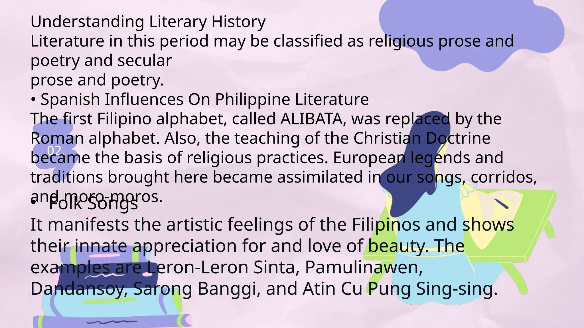 21stCentury literature from the region where the school is based in ...