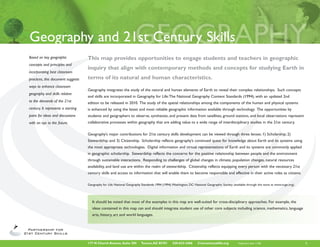21st century skills map for geography | PDF