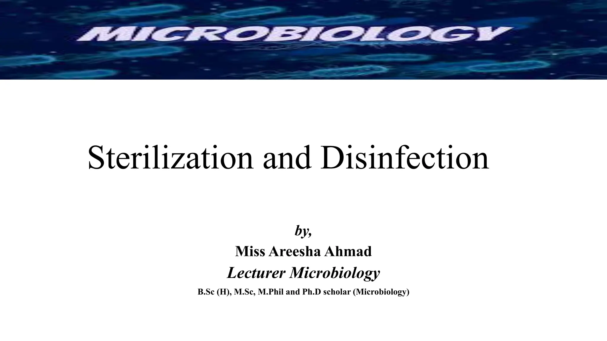 DPT - Sterilization and Disinfection | PPTX | Infectious Diseases | Diseases and Conditions