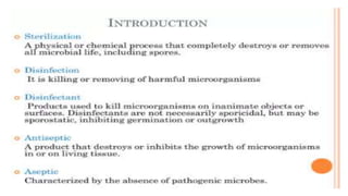 DPT - Sterilization and Disinfection | PPTX | Infectious Diseases | Diseases and Conditions