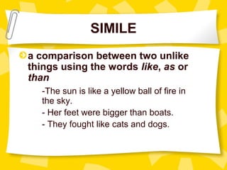 FIGURATIVE LANGUAGE | PPT