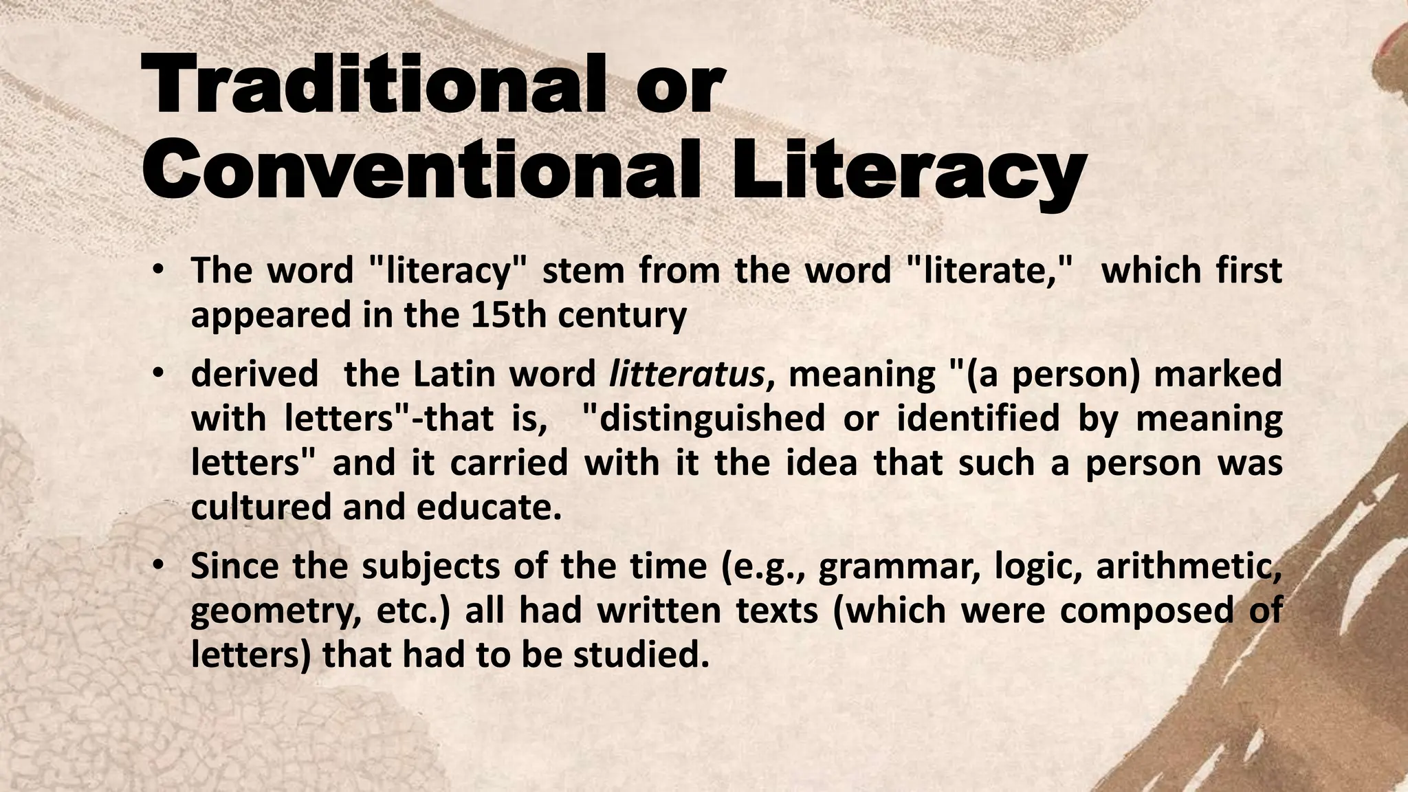 21ST CENTURY LITERACY FROM TRADITIONAL TO MODERN | PPTX