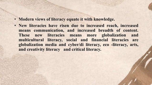 21ST CENTURY LITERACY FROM TRADITIONAL TO MODERN | PPTX