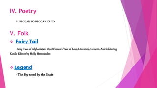 21st century literature of Afghanistan | PPTX | Fiction | Books and ...