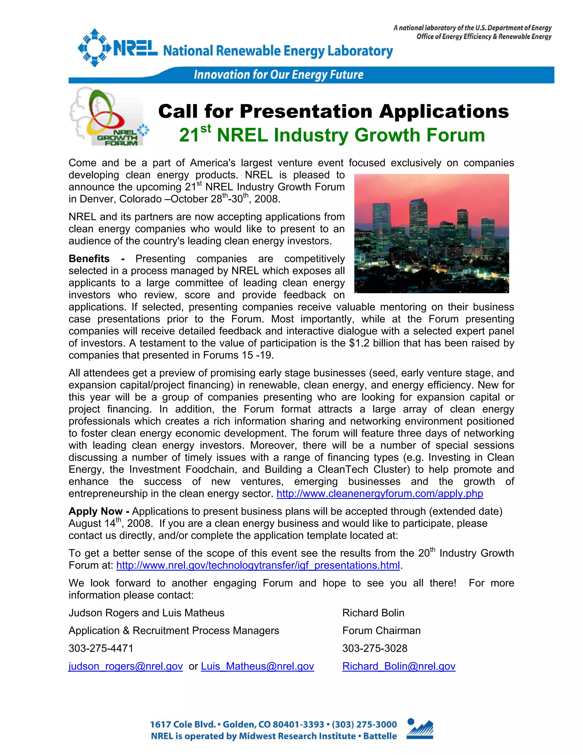 Renewable Energy Product Development Conference | PDF