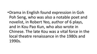 21st Century Singaporean Literature Presentation | PPTX