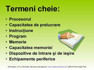 2 1 Structura Si Fuctionarea Calculatorului | PPT