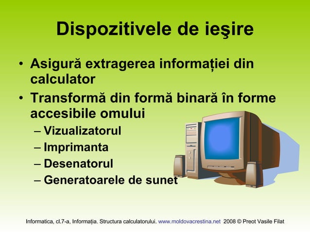 2 1 Structura Si Fuctionarea Calculatorului | PPT