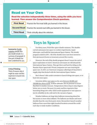 Georgia Common Core Support Coach, CCGPS Edition, Target: Reading ...