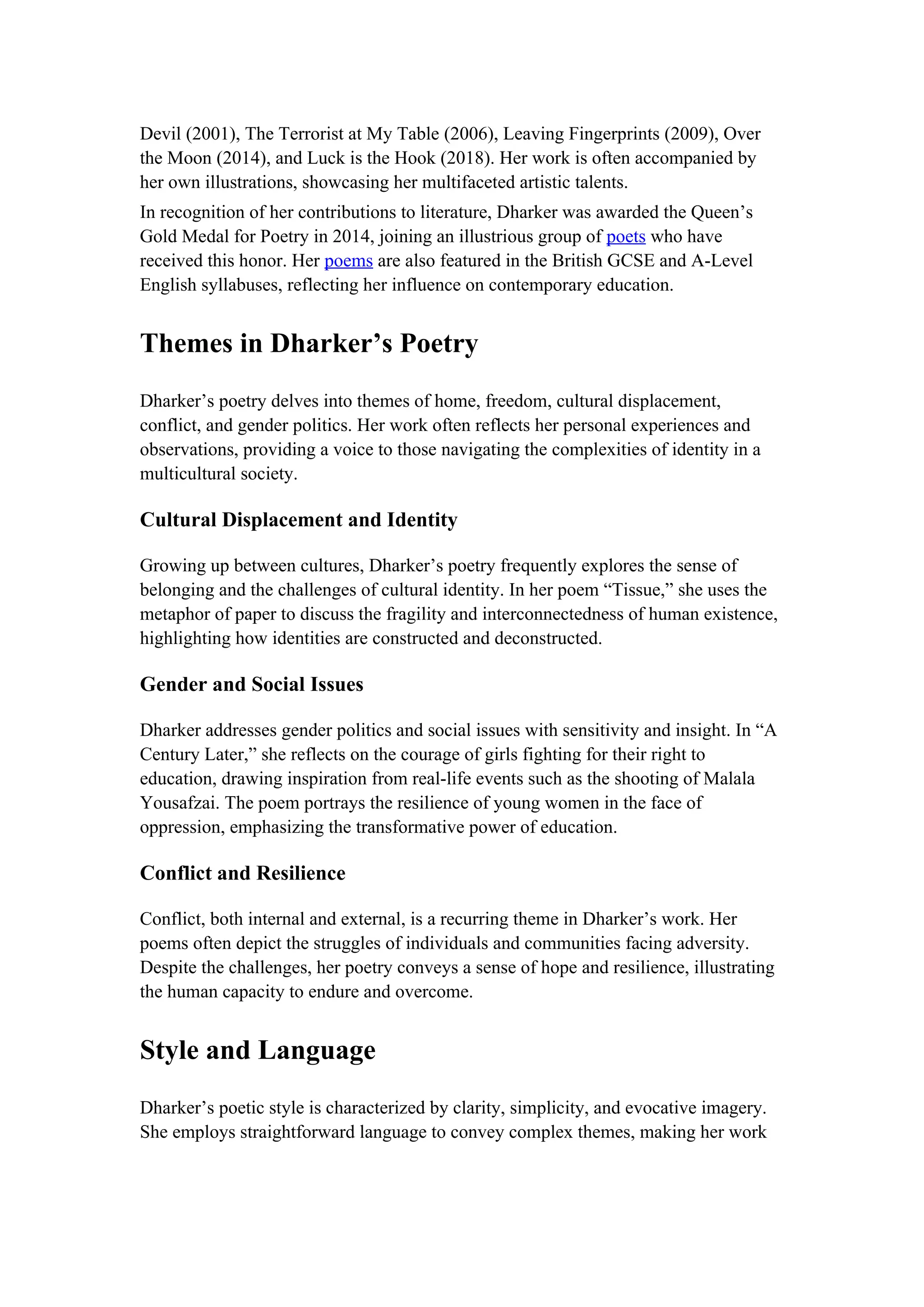21th Century British poet Imtiaz Dharker.docx