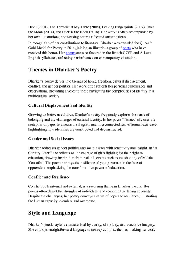 21th Century British poet Imtiaz Dharker.docx