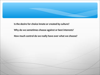 21 the art of choosing ppt | PPT
