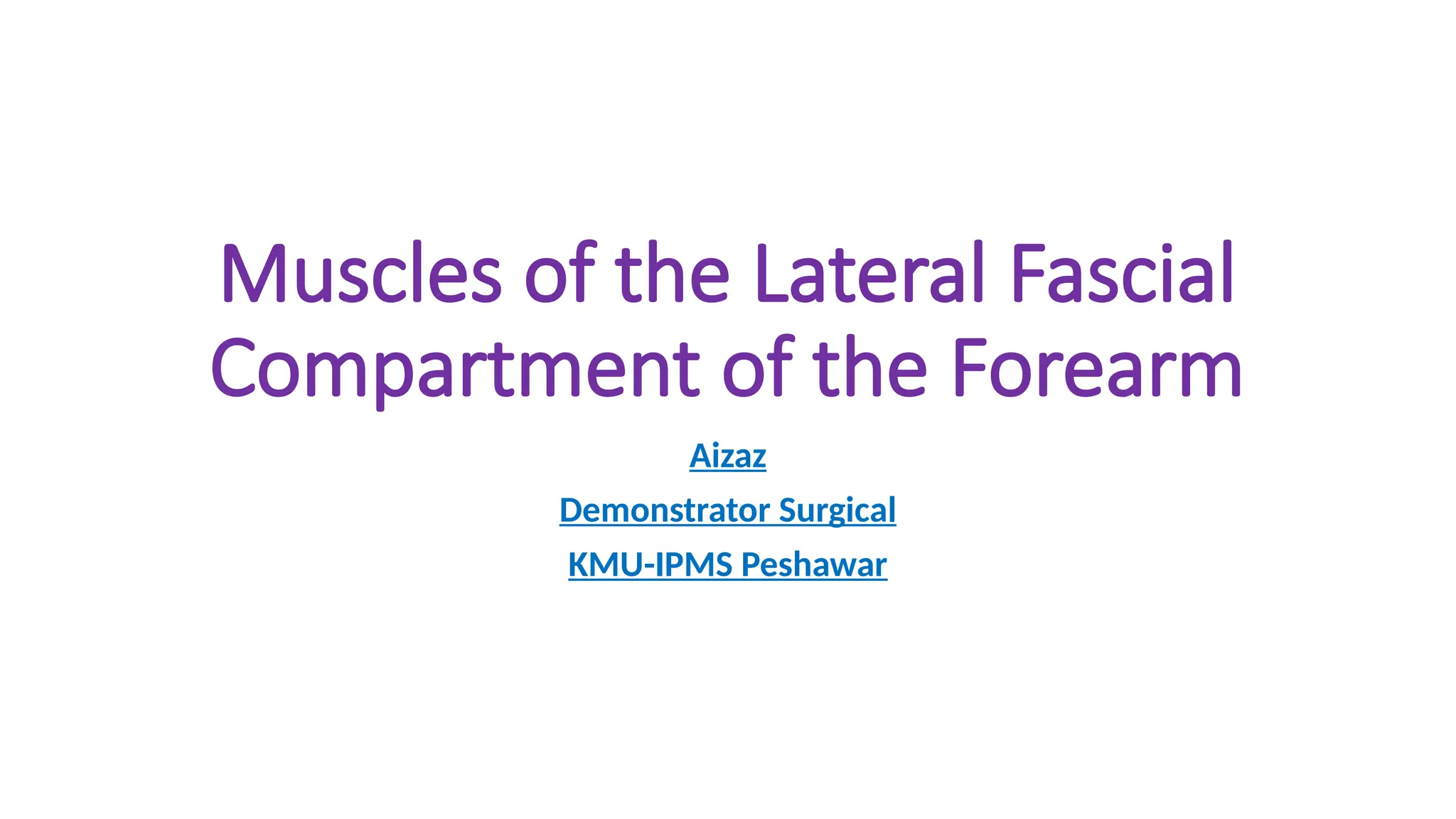 21 The lateral muscle of forearm ........ | PPTX