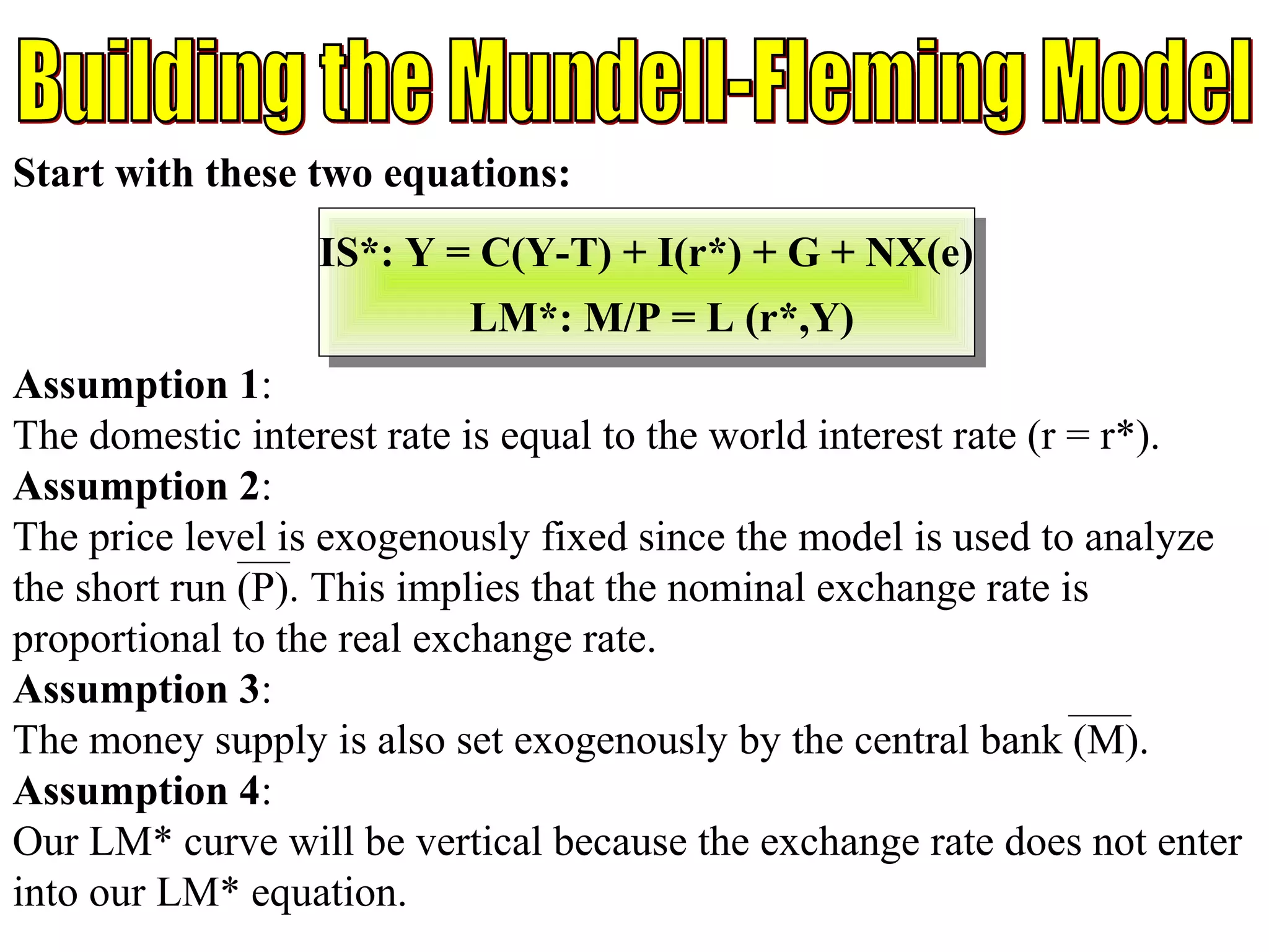 21 the mundell fleming model | PPT
