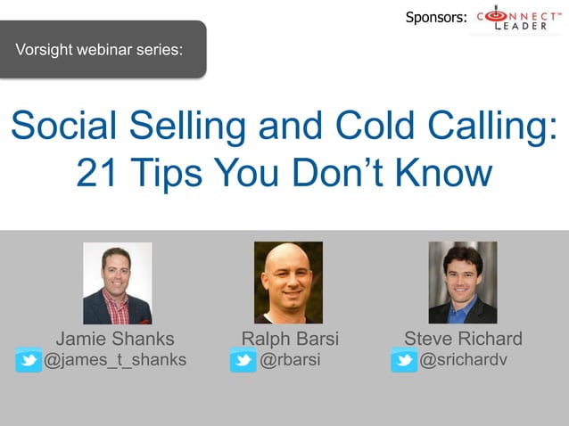 21 Sales Tips for Prospecting & Cold Calling - #21SalesTips | PPT