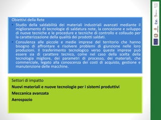 RETI di LABORATORI - [Nuovi Materiali] TISMA | PPT