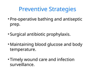 Surgical site infection presentation ppt | PPTX