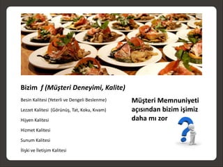 Müşteri ve Kalite | PPT
