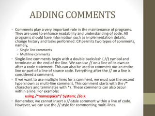 21UCAC61 C# and .Net Programming.pdf(MTNC)(BCA) | PDF