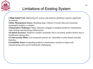 Predictive Maitenance using IoT for Smart Manufacturing System | PPTX