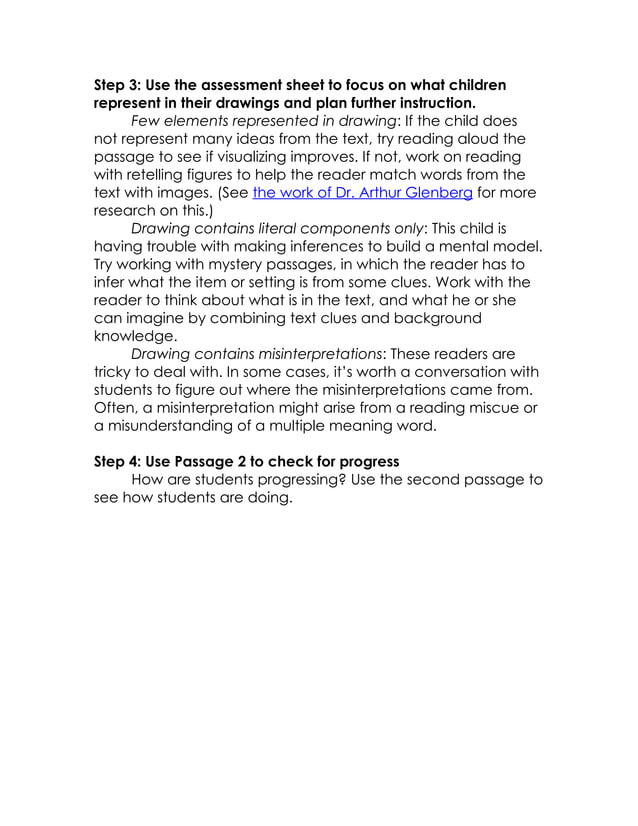 Visualizing Passages and Assessments | DOC