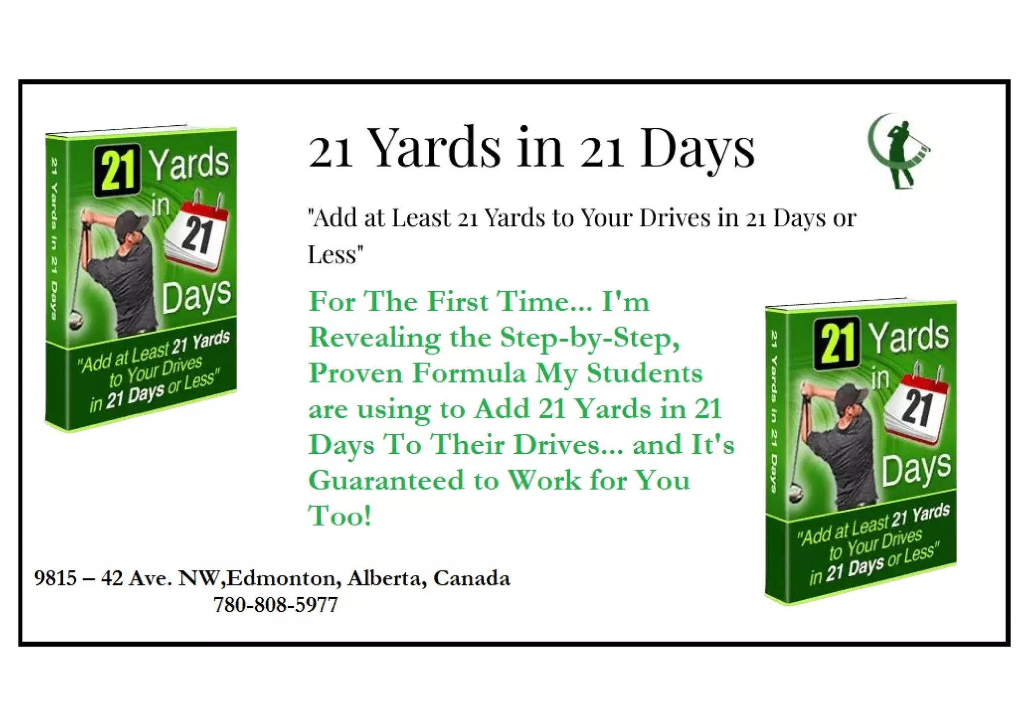 21 Yards in 21 Days Golf training | PPT