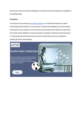 The Significance of Audio Data Collection in Modern Technology | PDF