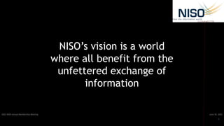 Carpenter "2022 NISO Membership Meeting: NISO Annual Report of 2021 ...