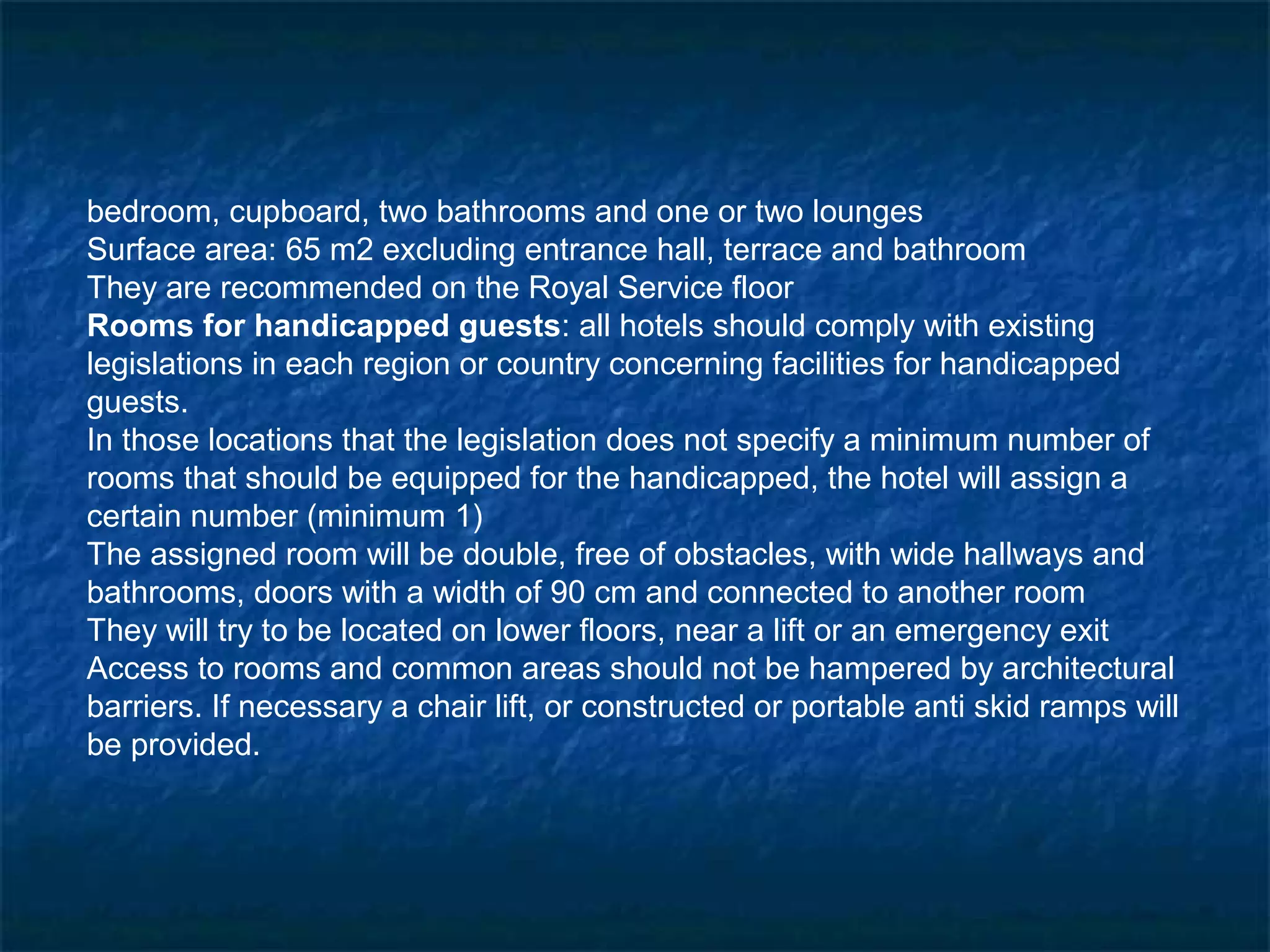STANDARD DATA OF THREE STAR HOTEL | PPT