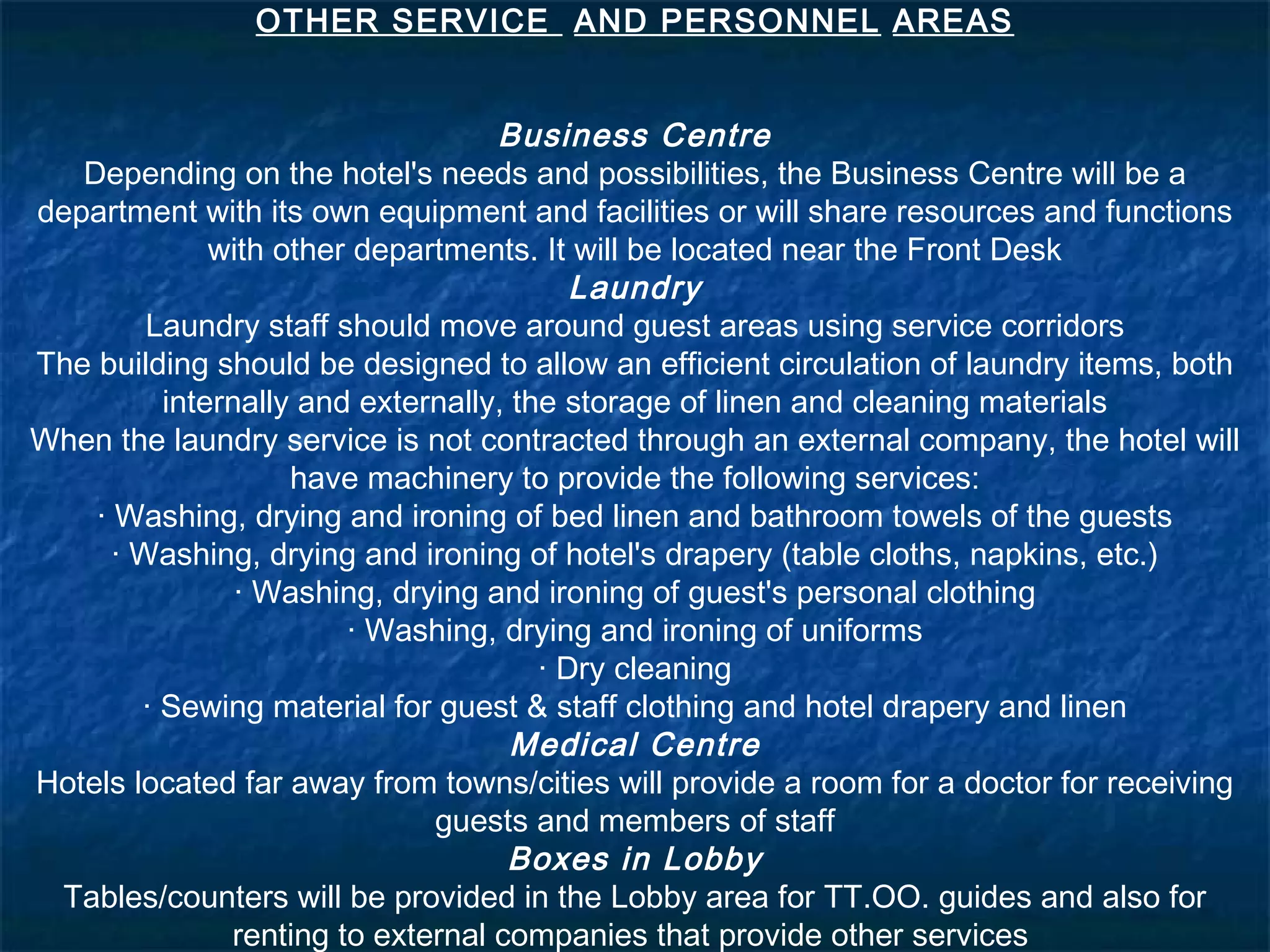 STANDARD DATA OF THREE STAR HOTEL | PPT