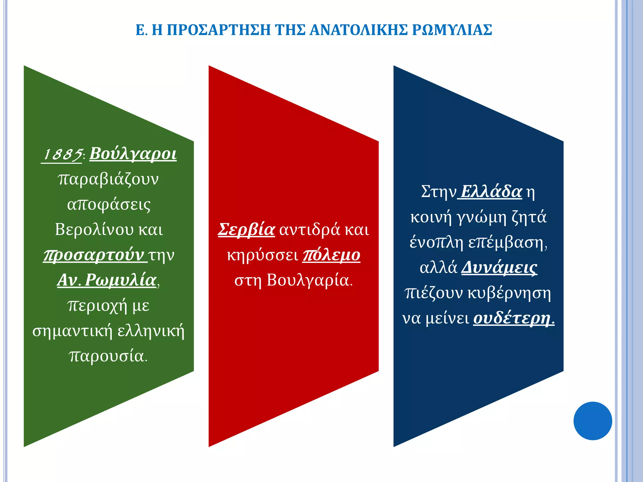 ΕΝΟΤΗΤΑ 22. Τα Βαλκάνια των αλληλοσυγκρουόμενων εθνικών επιδιώξεων | PPSX