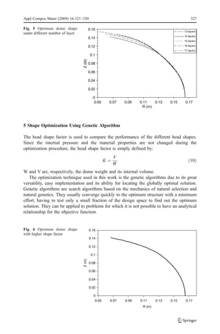 Dome Shape Optimization of Composite Pressure Vessels | PDF