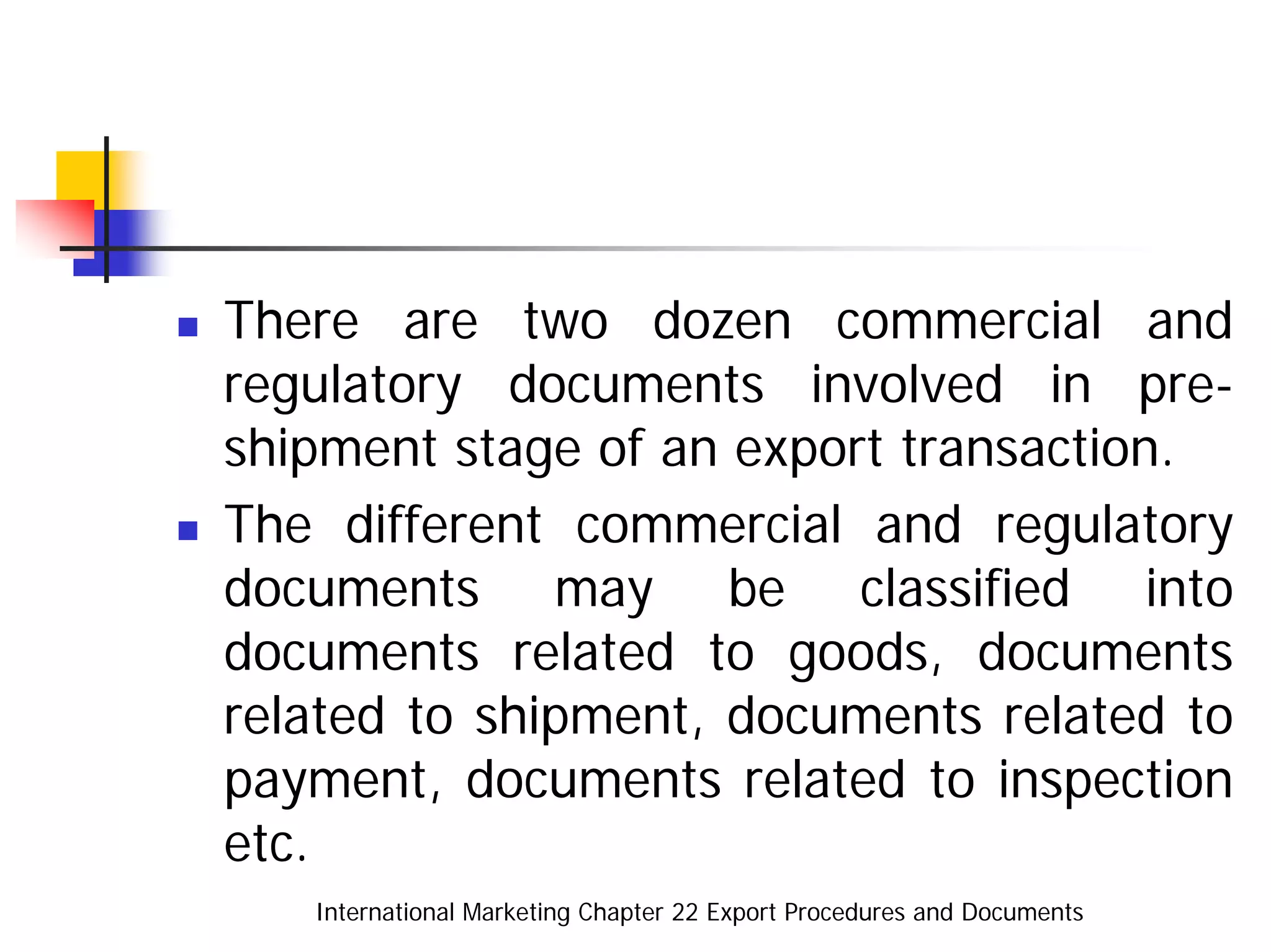 Export Procedures and Documents | PDF