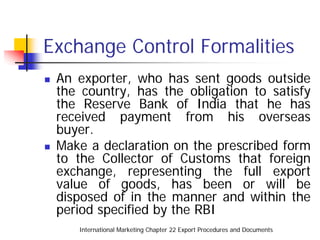 Export Procedures and Documents | PDF