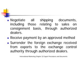 Export Procedures and Documents | PDF