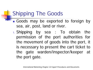 Export Procedures and Documents | PDF