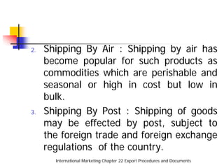 Export Procedures and Documents | PDF