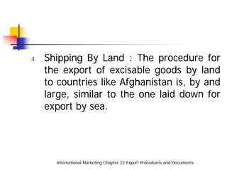 Export Procedures and Documents | PDF