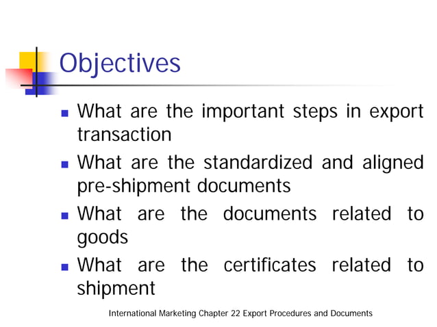 Export Procedures and Documents | PDF