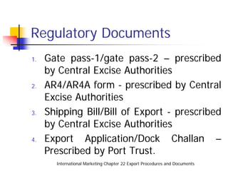 Export Procedures and Documents | PDF