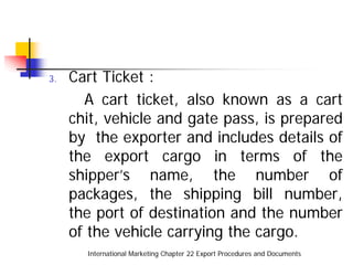 Export Procedures and Documents | PDF