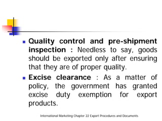Export Procedures and Documents | PDF