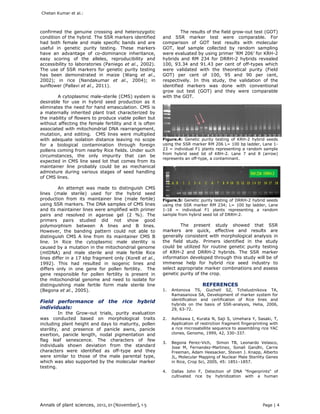 22. utilization of ssr markers for seed purity testing in popular rice ...