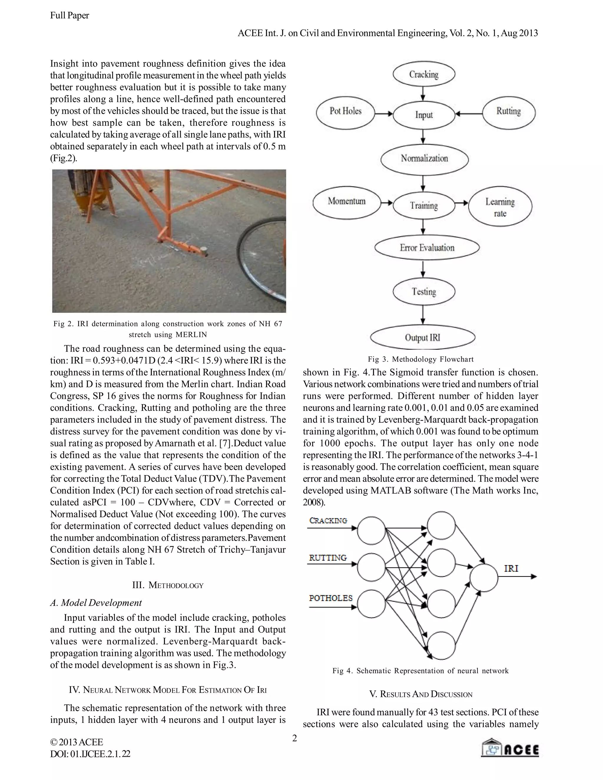 Estimation of IRI from PCI in Construction Work Zones | PDF
