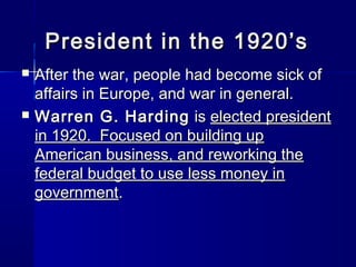 Chapter 22 section 1 notes | PPT