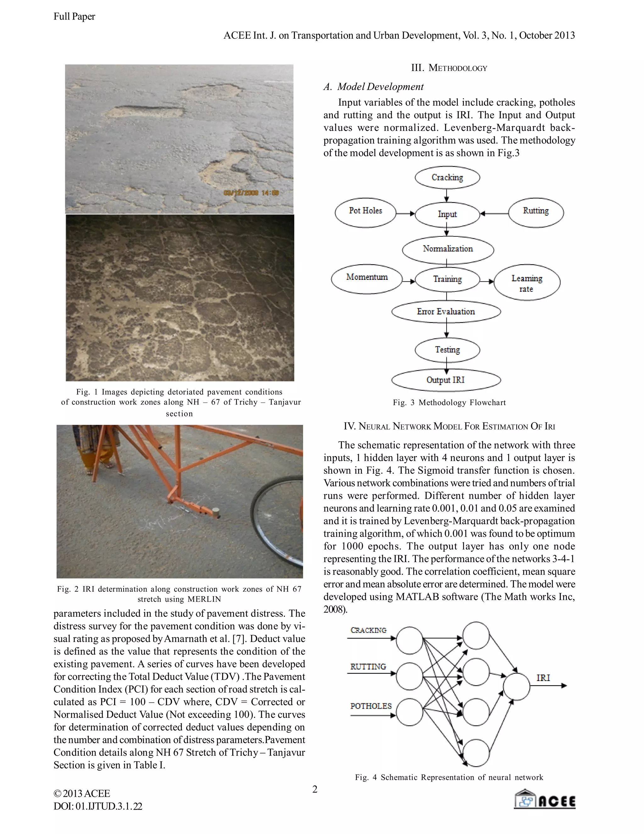 Estimation of IRI from PCI in Construction Work Zones | PDF